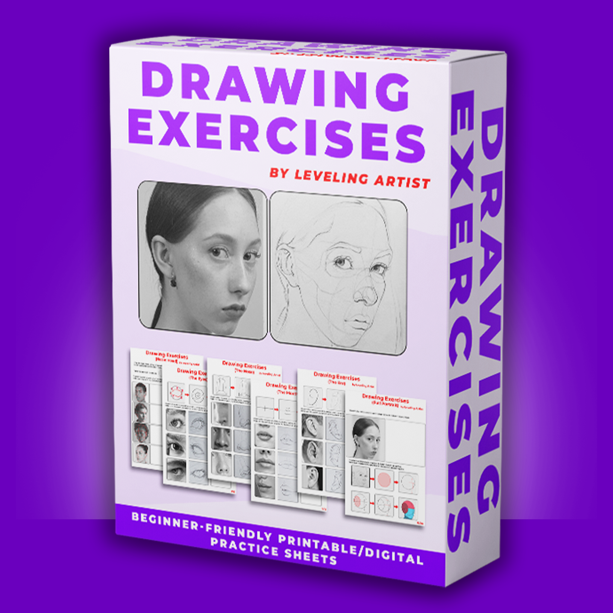 Drawing Exercises (100 sheets) – The Leveling Artist LTD