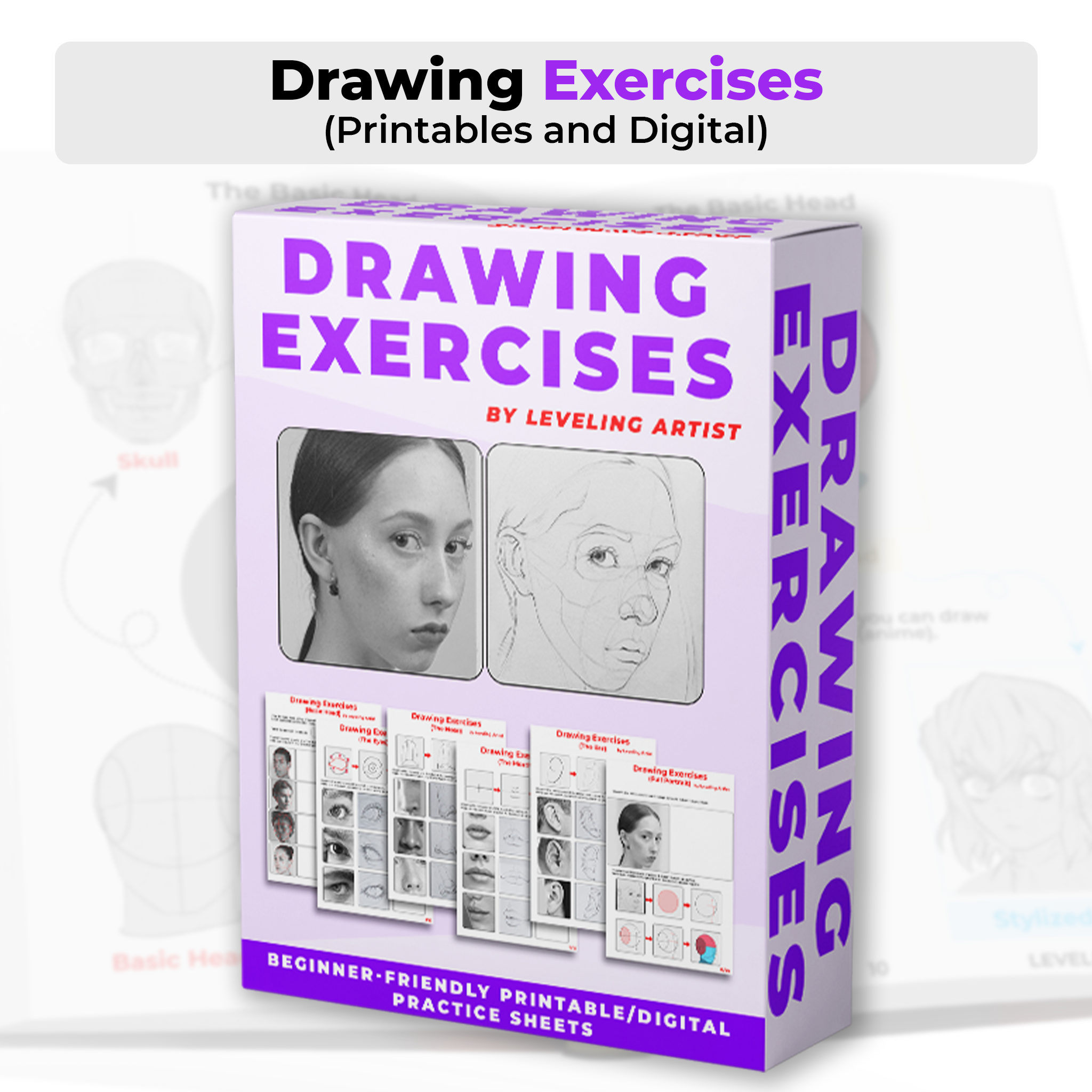 Drawing Exercises (100 sheets) – The Leveling Artist LTD